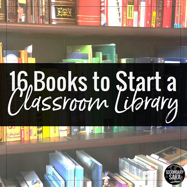 16 Books to Start Your (Secondary) Classroom Library | SECONDARY SARA