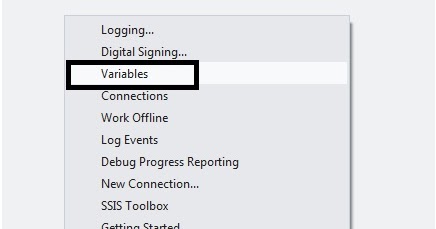 Microsoft Business Intelligence: Variables in SSIS