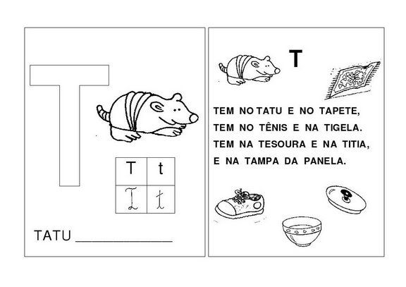 EDUCAÇÃO E ARTES: LETRA T