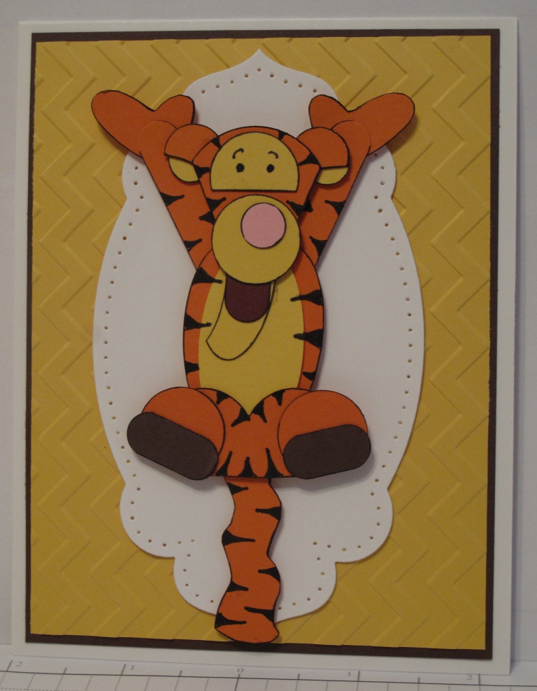 Craft Room Stamper: Tigger Punch Art Card