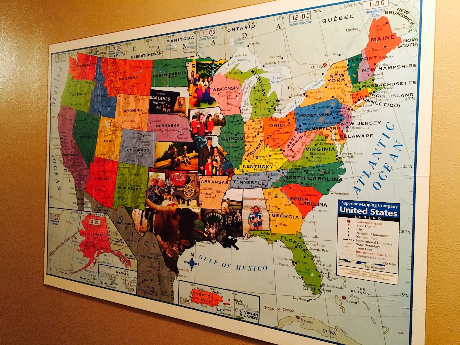 Personalized Map with Pictures! - the farmer and the southern belle