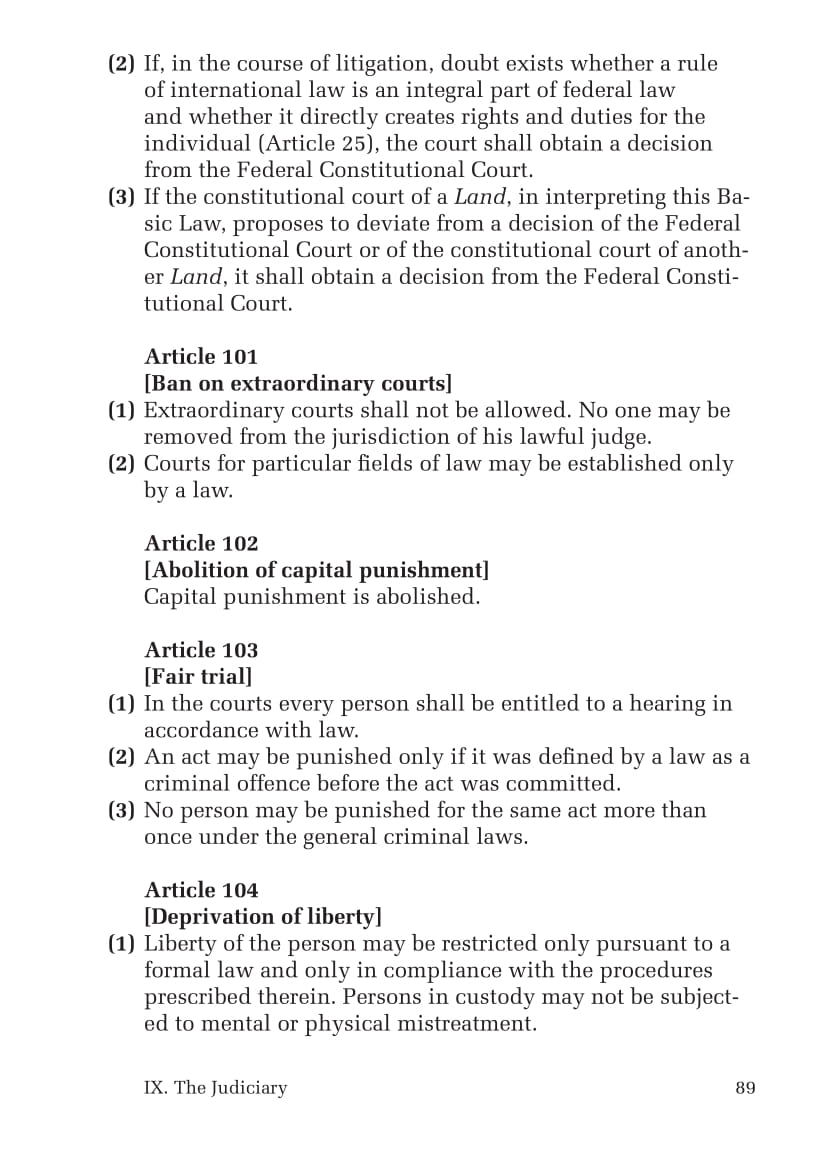 KNOWLEDGE FOR ALL: Basic Law of Federal Republic of Germany