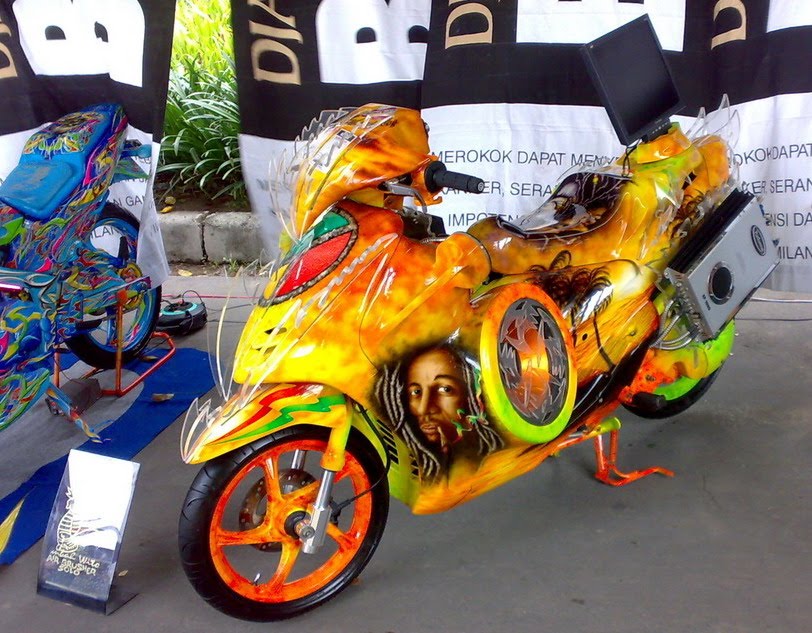 Modifikasi Yamaha Mio ~ yhudhaBuayu