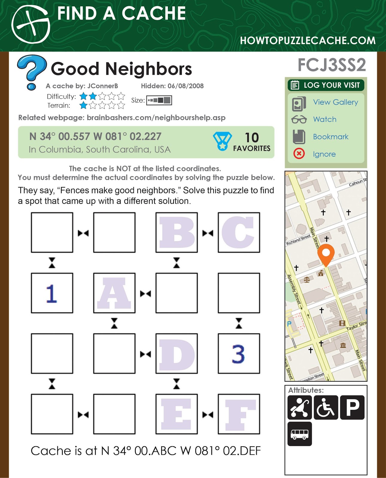 PUZZLE CACHE PRACTICE: January 2016
