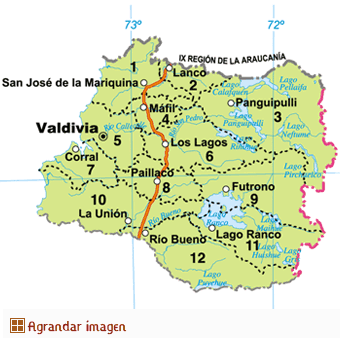 Zona Sur de Chile: Hidrografia ZONA SUR DE CHILE