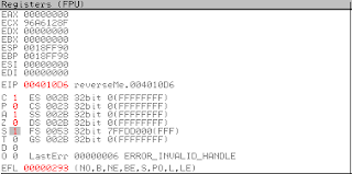 Reverse Engineering : Using Olly to crack reverseMe.exe | Sagar Jangam