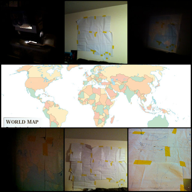6 (and 7). The last two pictures are of the map all traced with pen. I ...