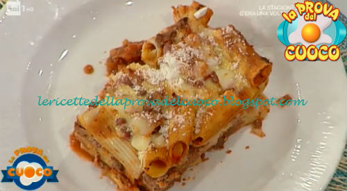 Timballo di pasta alla ciociara ricetta Fabrizio Sepe da Prova del Cuoco