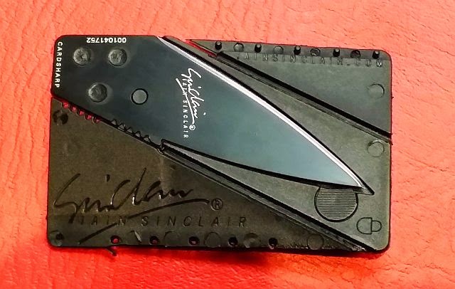 EquilibriuM Metals and Knives: Credit card knife-hidden knives-neckless ...
