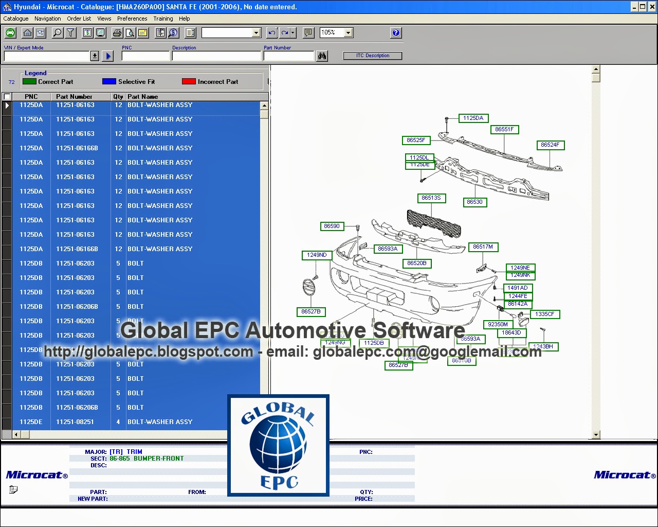 GLOBAL EPC AUTOMOTIVE SOFTWARE: HYUNDAI MICROCAT EPC PARTS CATALOGUE 08 ...