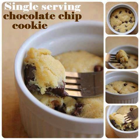 ShowMe Nan: Single Serving Deep Dish Chocolate Chip Cookie