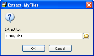 Michael's TechBlog: Create a self-extracting archive exe PART 2