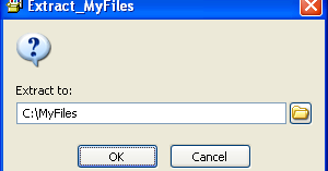 Michael's TechBlog: Create a self-extracting archive exe PART 2