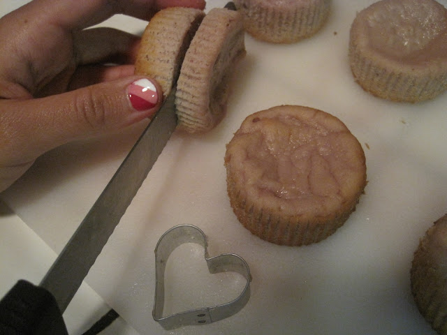 my feelings taste like cupcakes: Double Decker Raspberry Heart Cupcakes