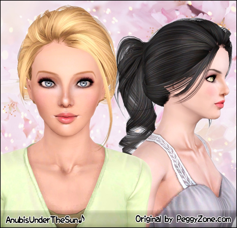 Anubis - Sims Stuff: Peggy Hair 0901 ~ Fixed and retextured for child ...