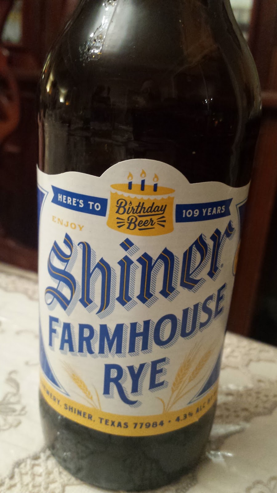 Kosher Beers: Sunday Night Suds - Shiner Farmhouse Rye