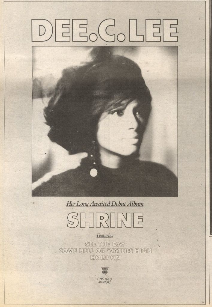 Top Of The Pop Culture 80s: Dee C Lee - Shrine - 1986