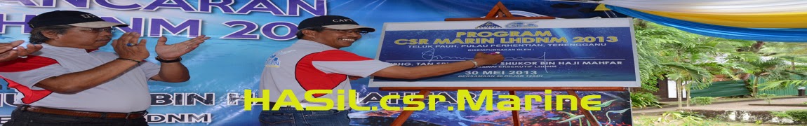 Hasil CSR Marine: Taman Karang LHDNM, Pulau Perhentian