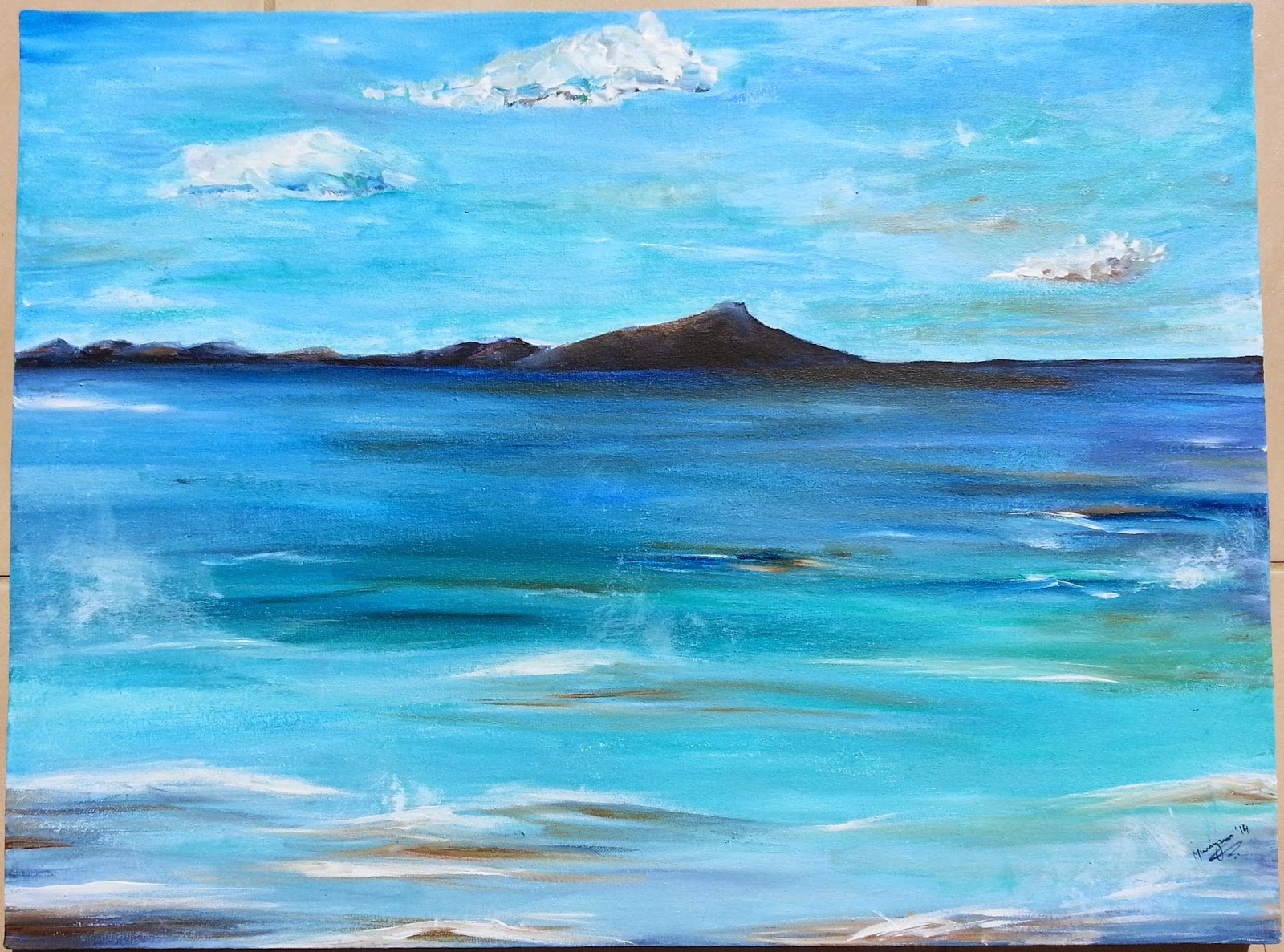 The Blooming Orchids: By the Sea - Painting