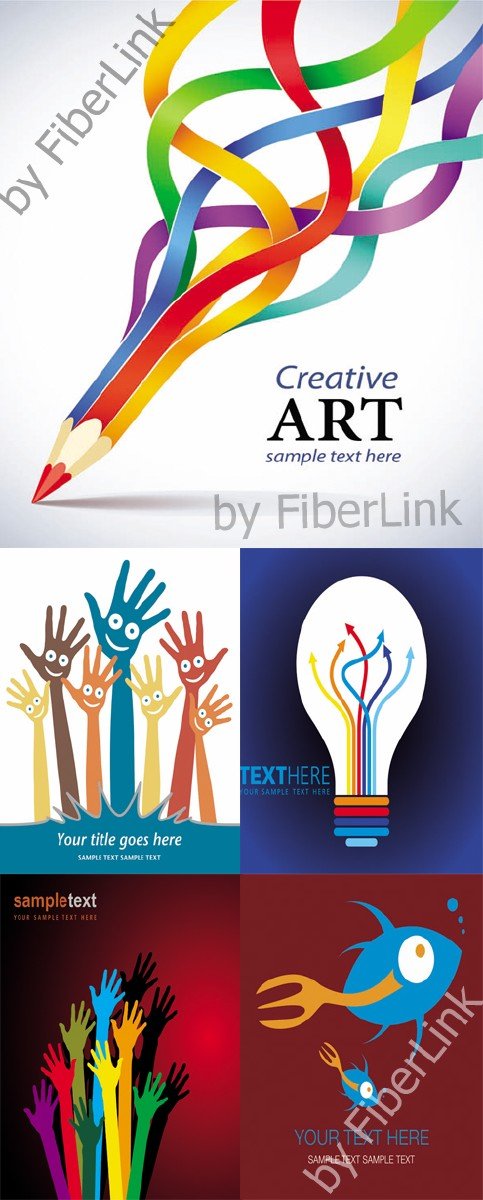 vector graphics: Creative Design Posters Vector