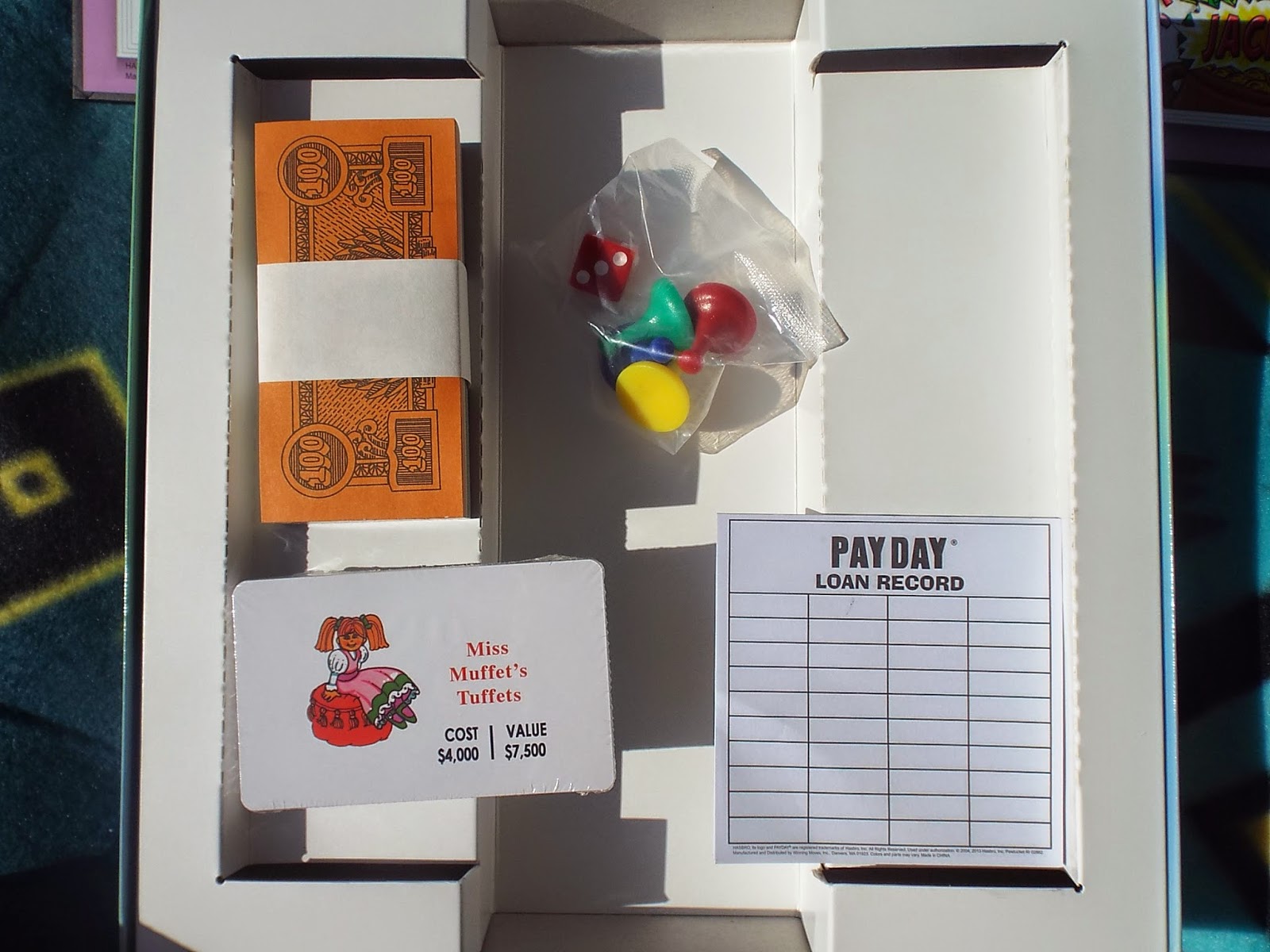 Payday Game Pieces