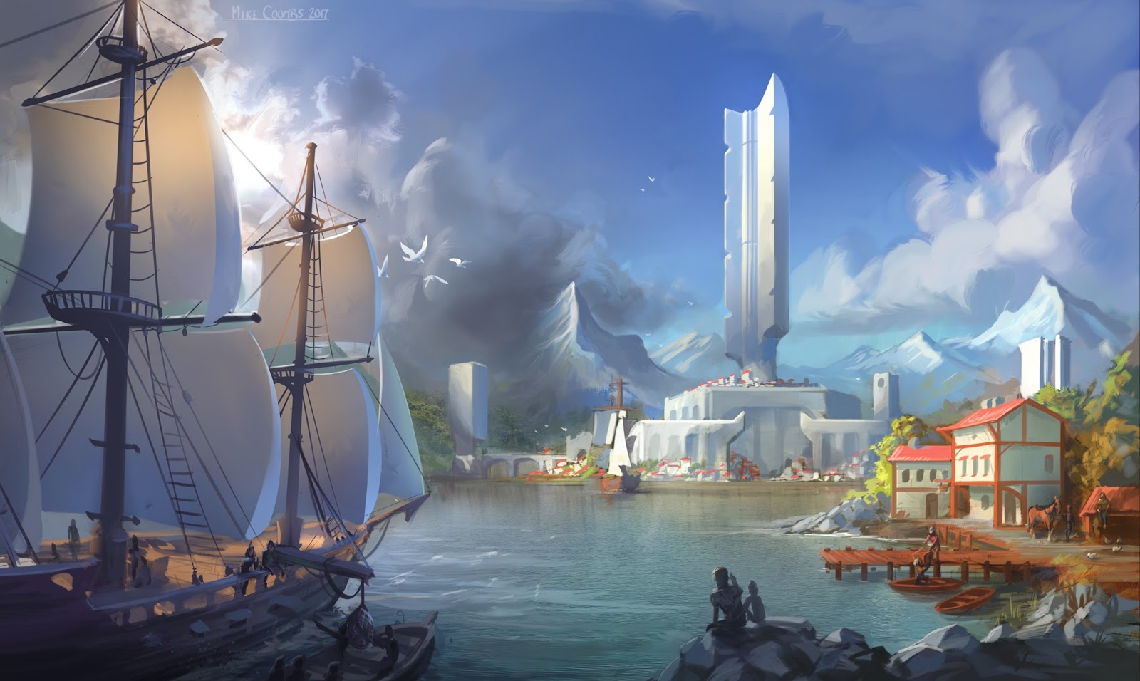 MIKE COOMBS ART: The Imperial City, Cyrodill