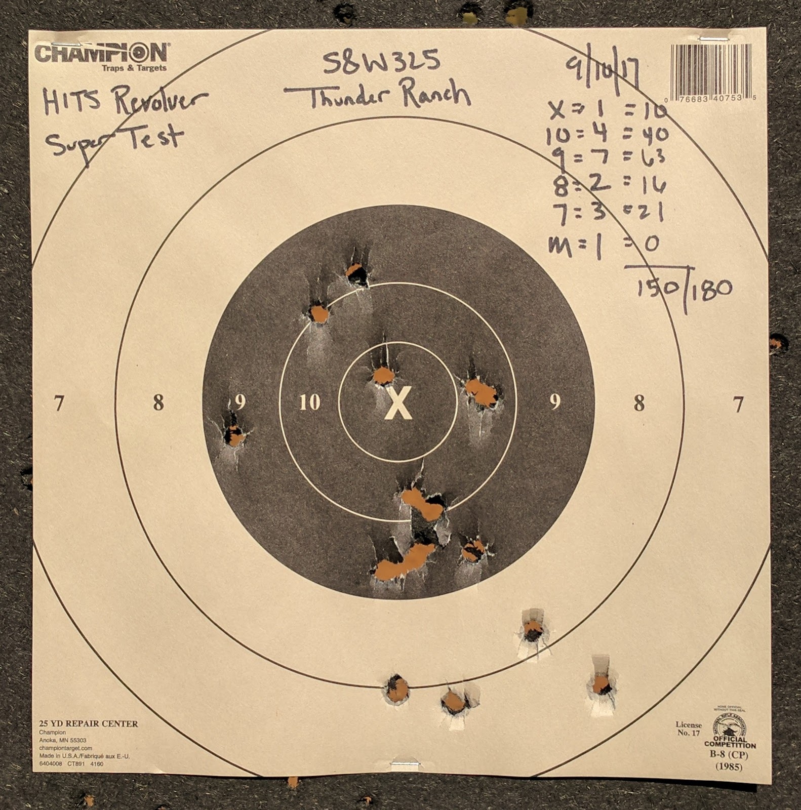 Revolvers Only: Smith & Wesson 325 Thunder Ranch