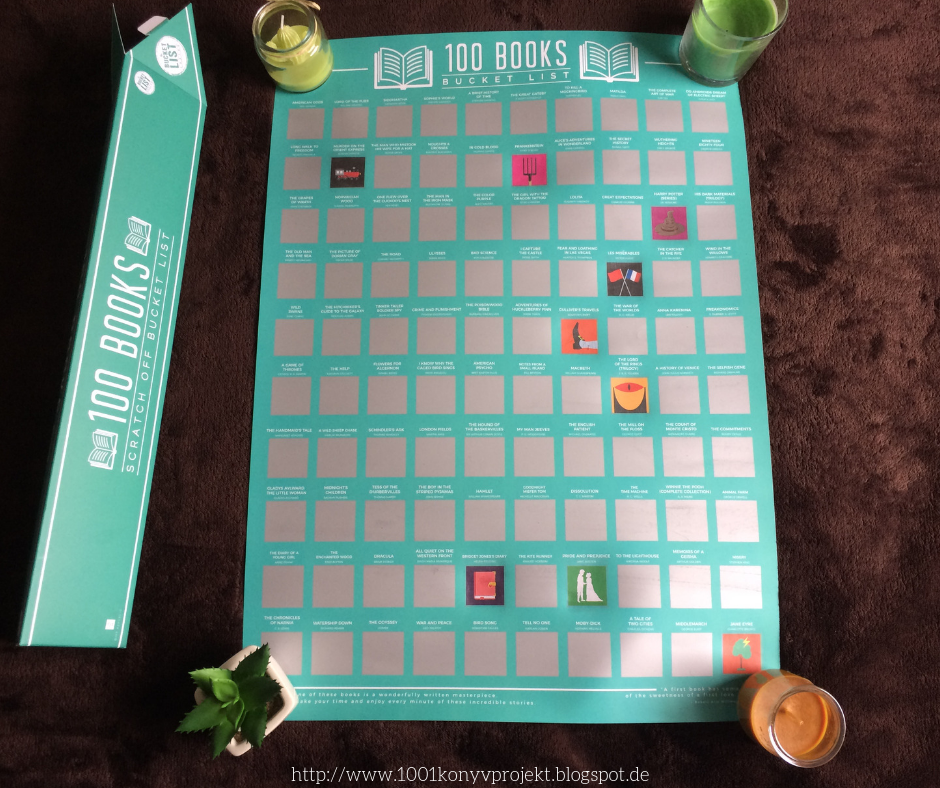 1001 könyv projekt: 100 books poster unboxing :)