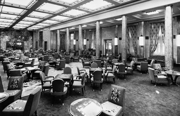 Ocean Superliners: SS Europa Interiors 1st class.