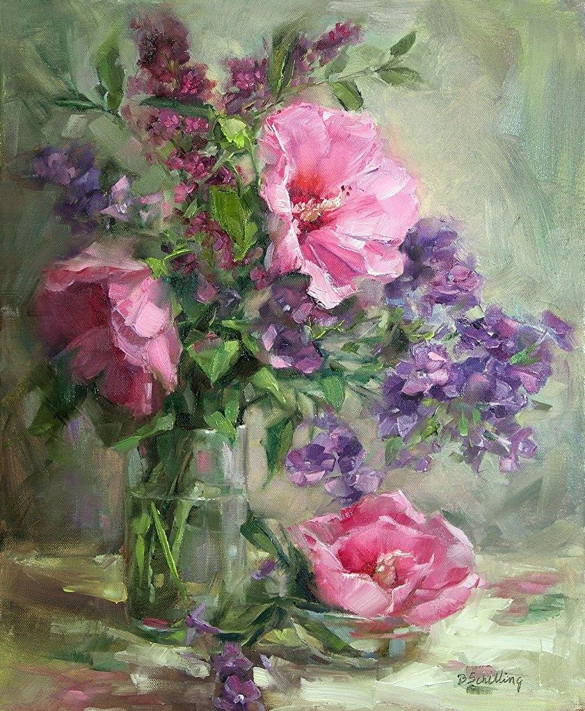 TAKE ART: Impression Flower Painting By Barbara Schilling
