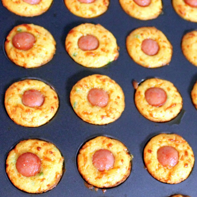52 Ways to Cook: CORN DOG Jalapeno Cheddar Cornbread Mini Muffins