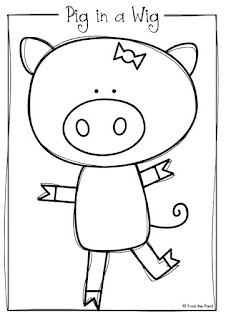 Pig in a Wig Printable Reader + Freebie | From the Pond