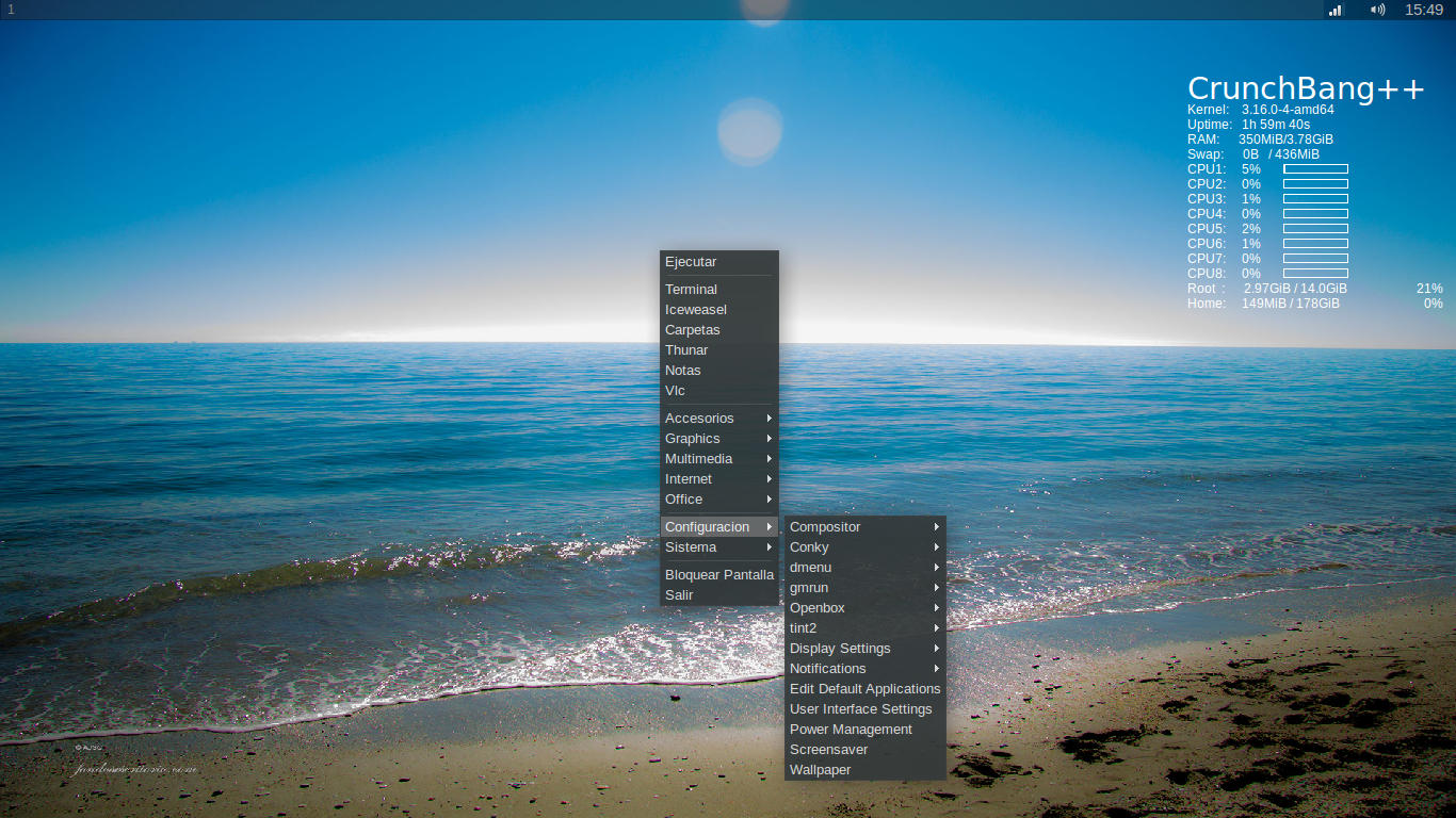 MIS PEQUEÑAS NOTAS GNU/LINUX: CRUNCHBANG PLUS PLUS