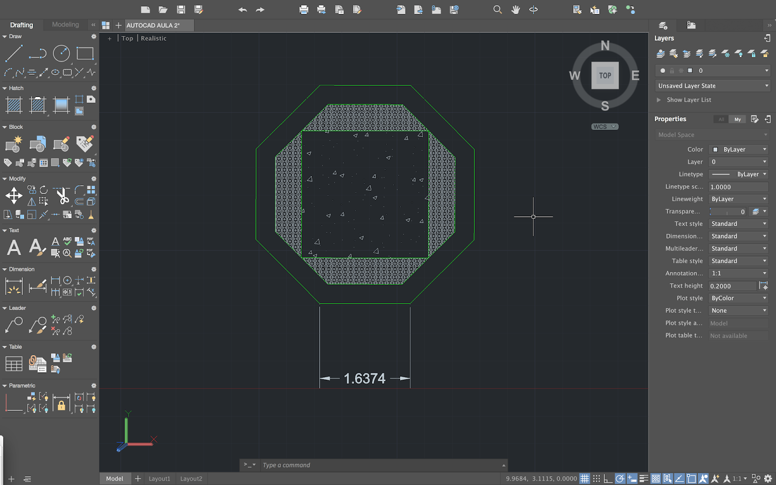 AULA Nº4 - EXERCÍCIOS DE AUTOCAD