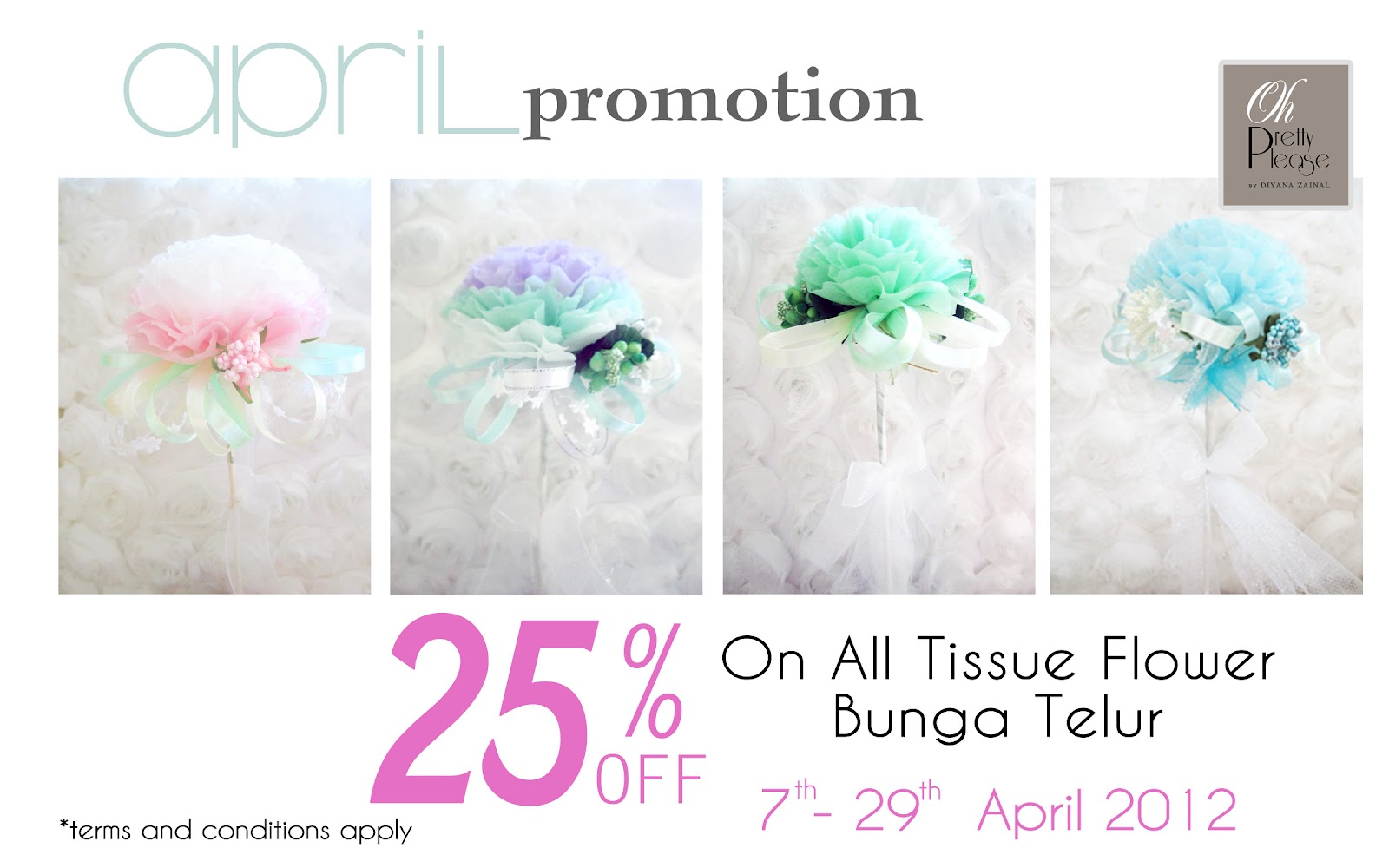 Oh Pretty Please: Month of April Promotion!