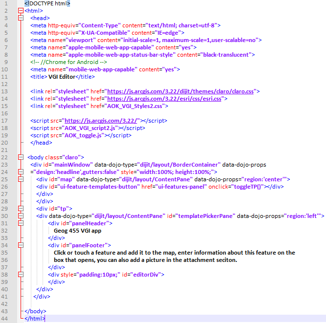 Web GIS: Geog 455: Lab 7: Creating a Volunteer Geographic Information ...