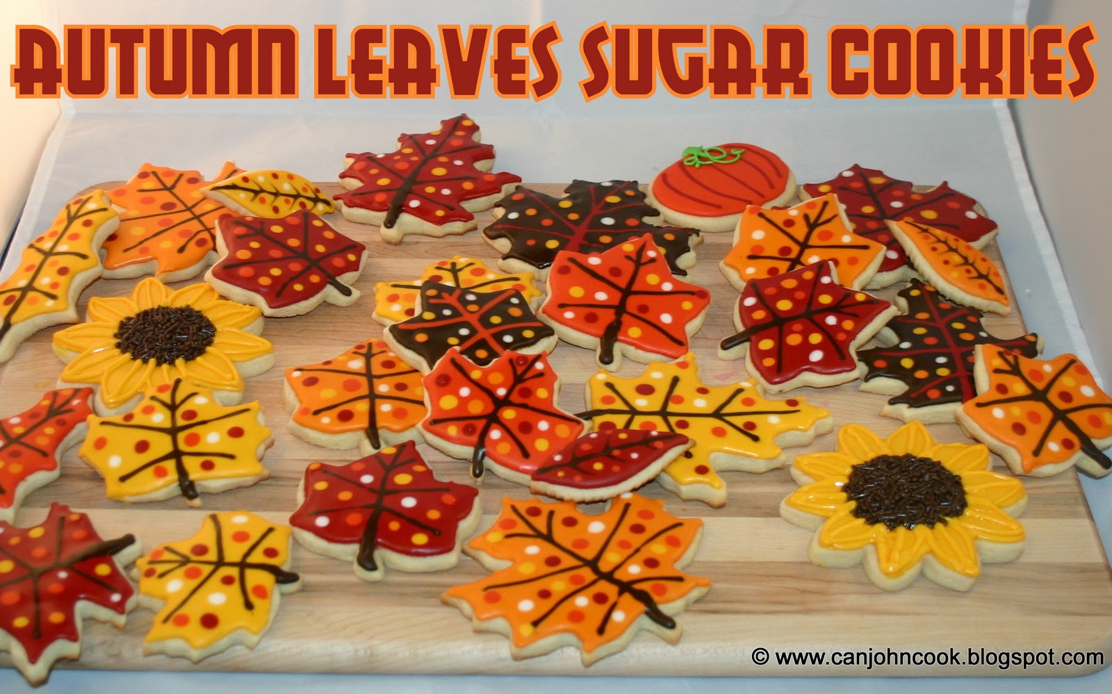 Snediker's Handcrafted Sugar Cookies: Autumn Leaves