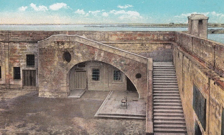 Kentucky Travels: Postcard of the Arch, Fort Marion, St. Augustine, Florida