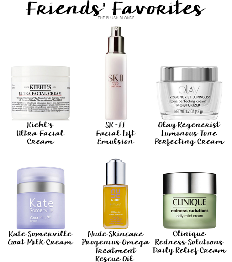 The Blush Blonde: The Best Facial Creams