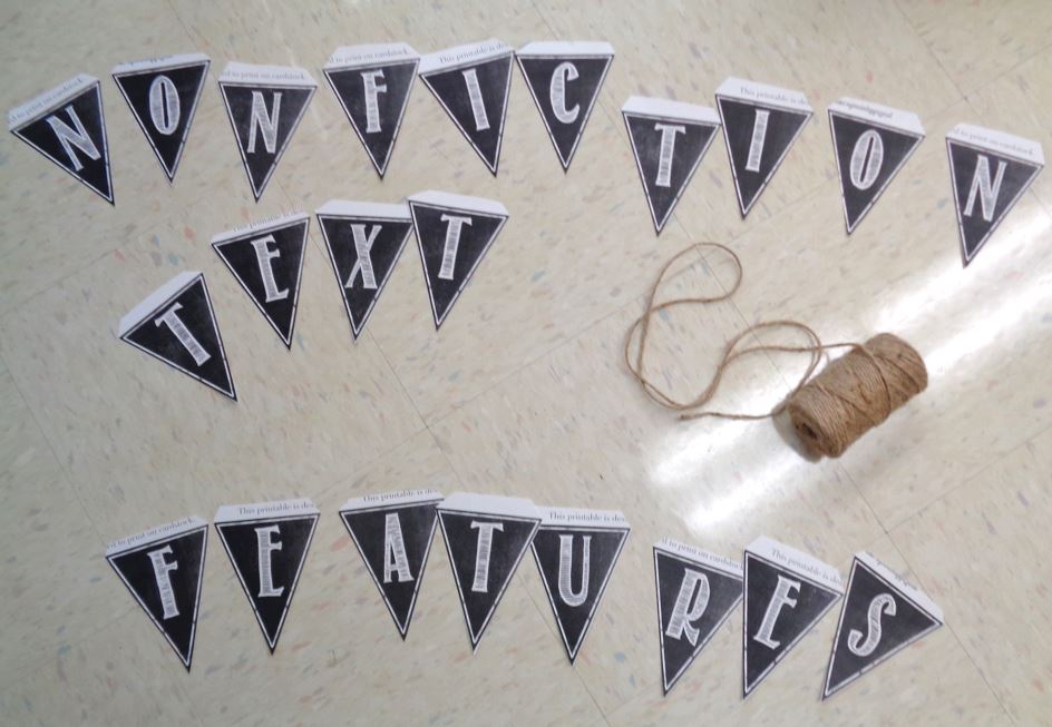 Brain Waves Instruction: Nonfiction Text Features Bulletin Board