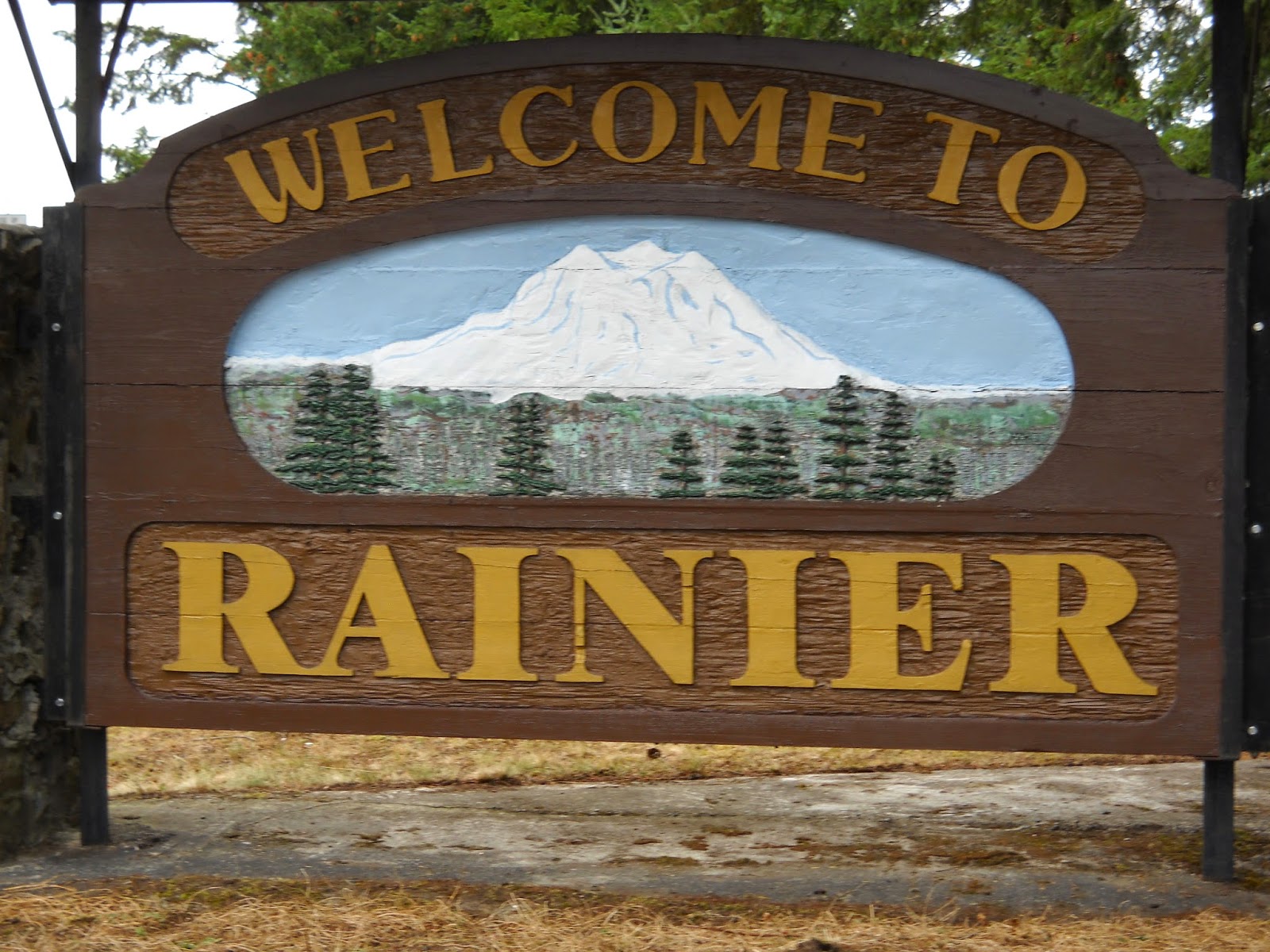 Rainier Lions Club: Welcome To Rainier Signs