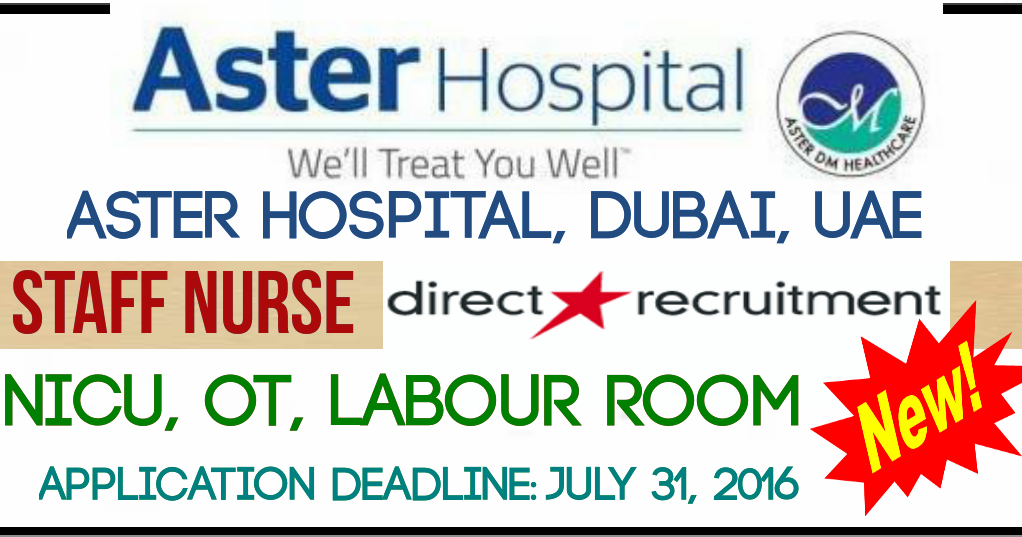 .Nurses Jobs-Middle East: Aster Hospital Dubai direct recruit staff ... .Nurses Jobs-Middle East: Aster Hospital Dubai direct recruit staff ...