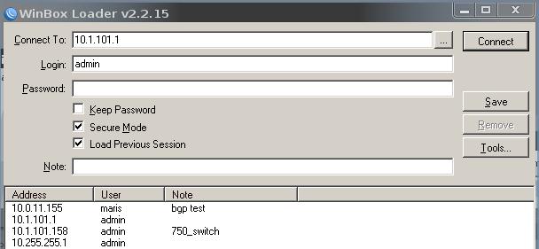 Mikrotik: Configuracion