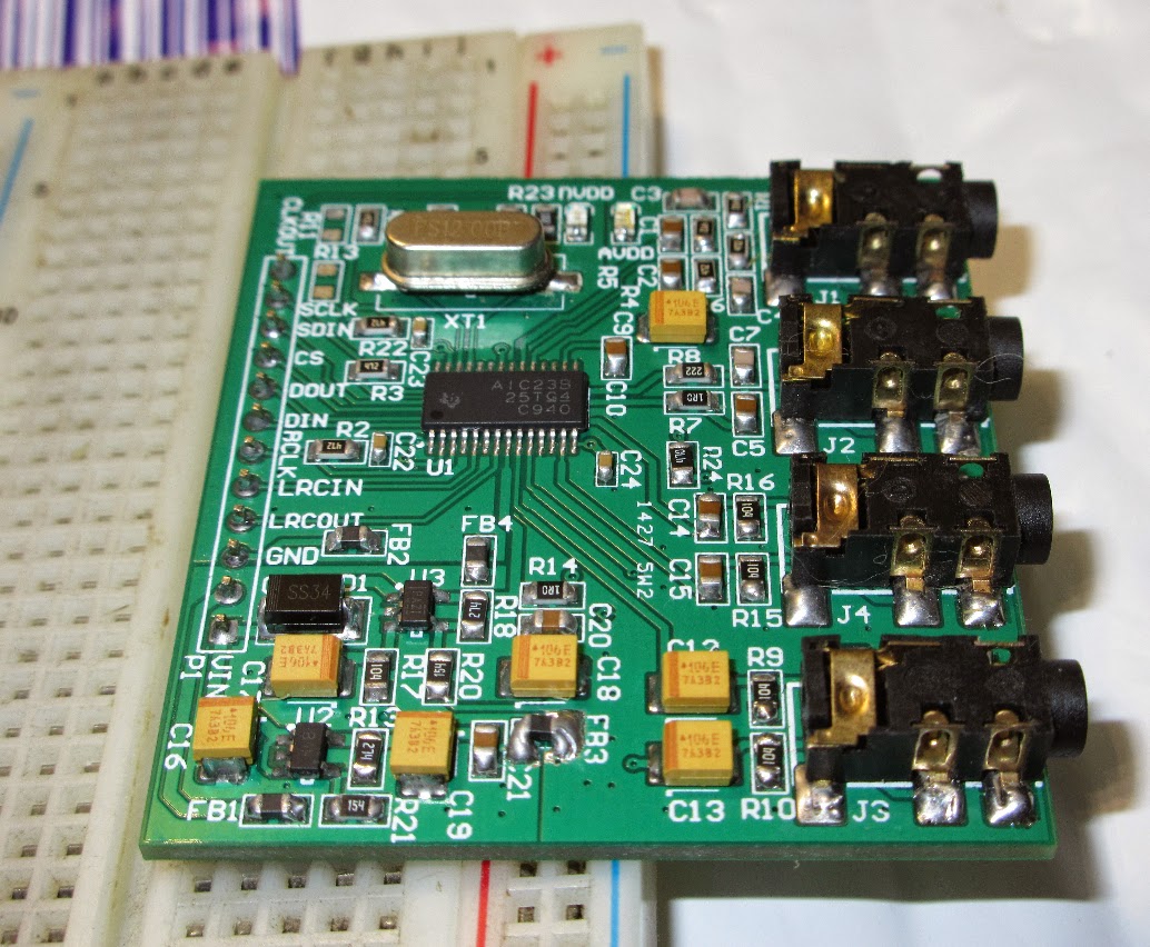 Embedded Engineering : TLV320AIC23B Audio Codec Breakout Board