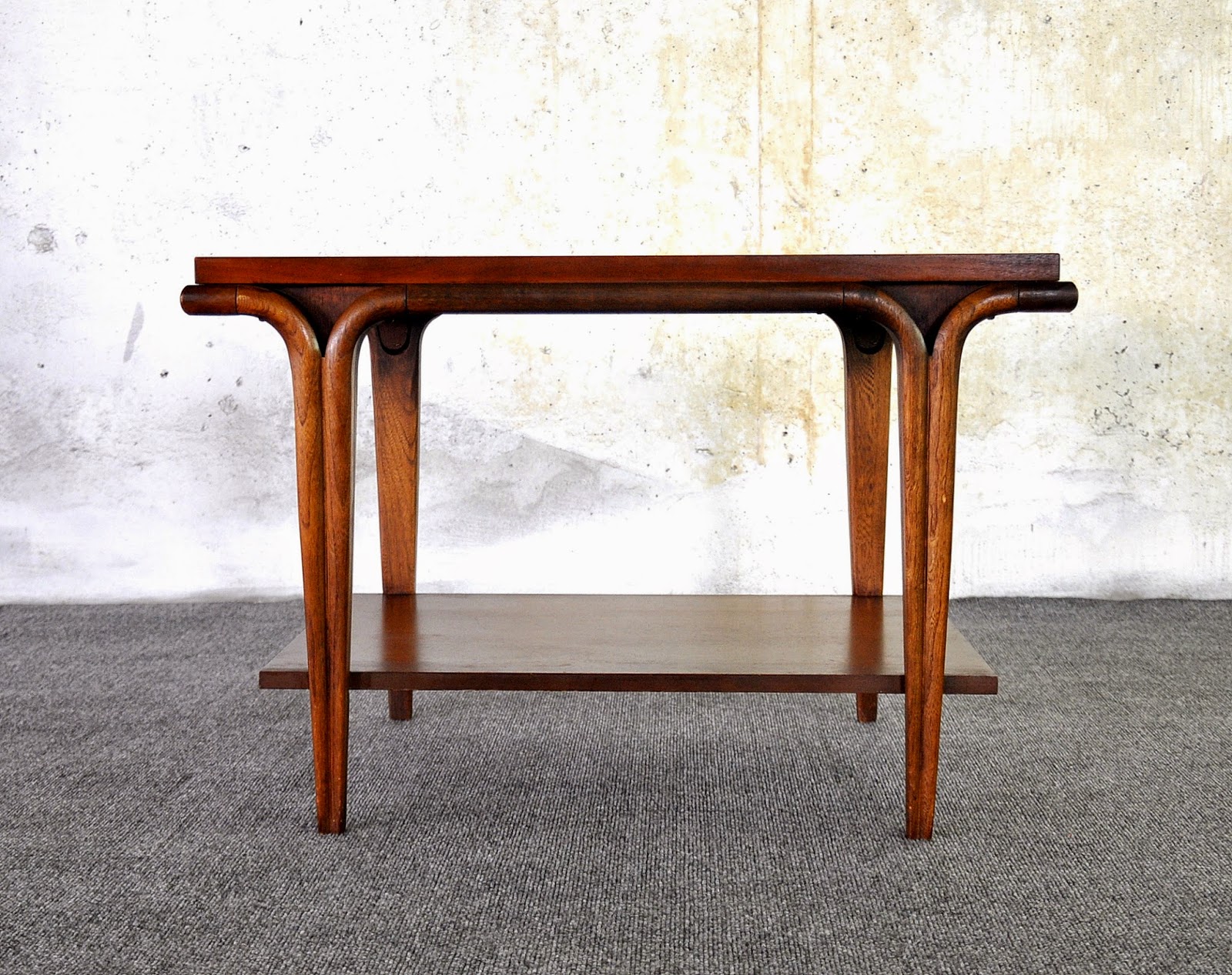 SELECT MODERN: Mid-Century Walnut Side or End Table