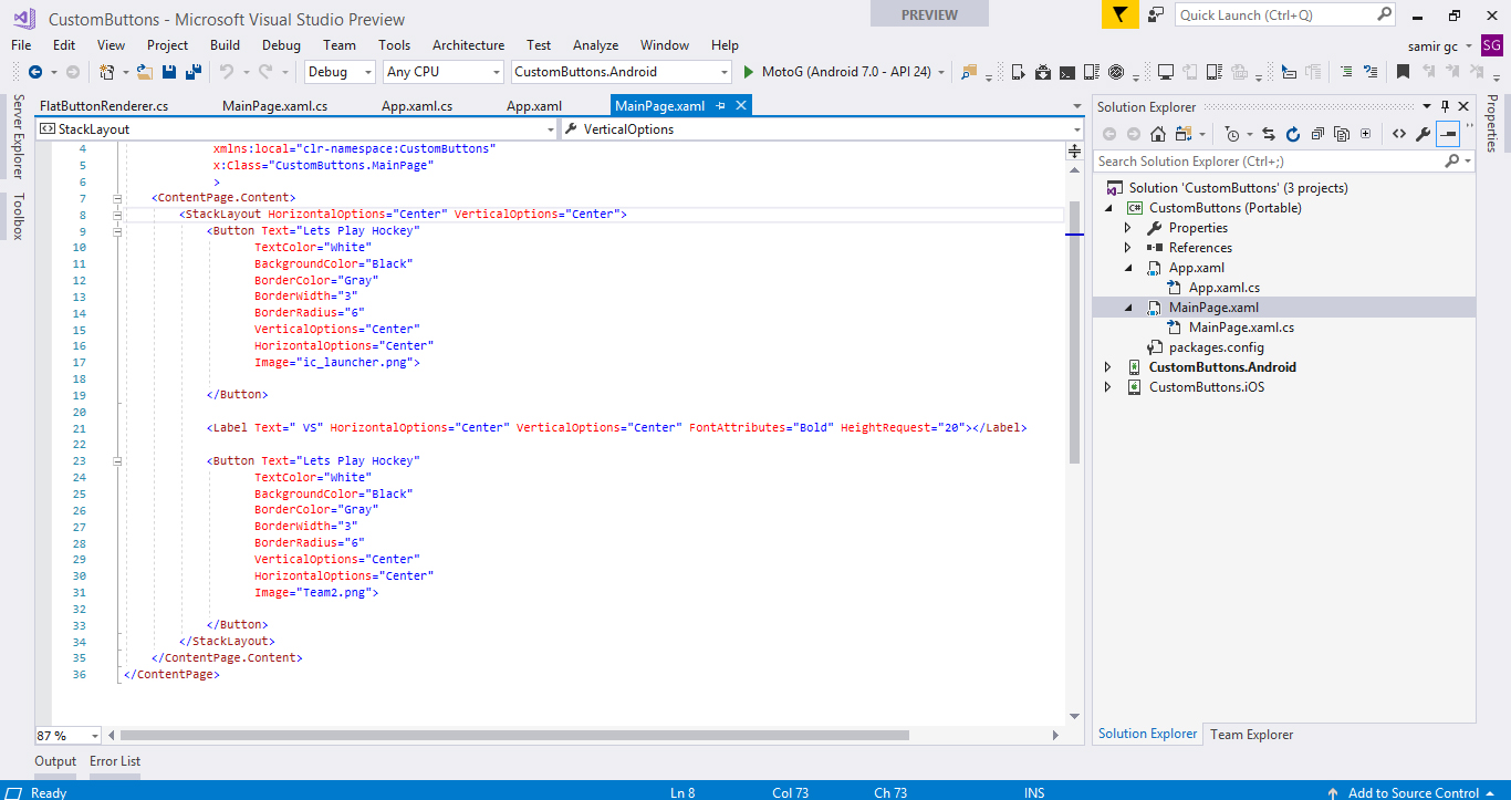 Xamaringuyshow Xamarin Forms Customized Button Never Before In Xf Tutorial 17