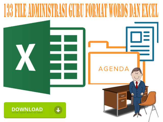 133 File Administrasi Guru Kelas Format Words dan Excel - Dunia Pendidikan Indonesia
