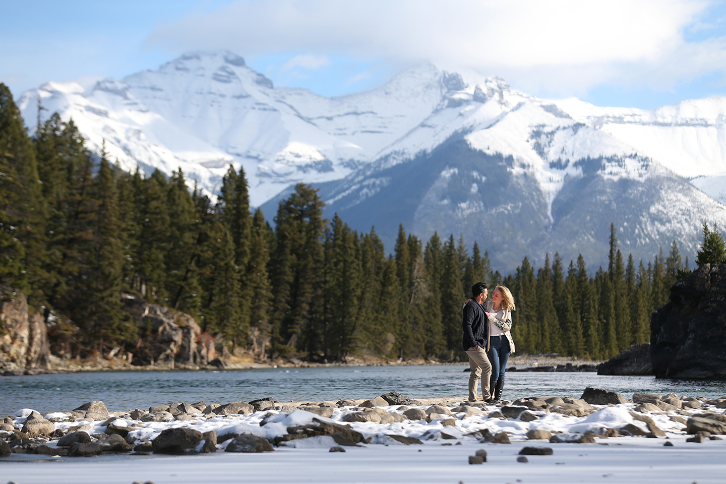 Alpine Peak Photography: Banff Engagement Photographer - Fall Portraits