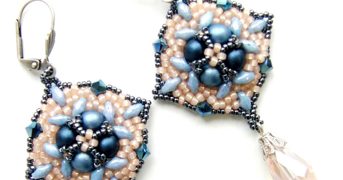 Lilly earrings bead pattern / tutorial