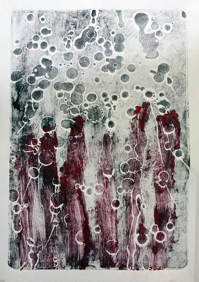 Judy Wise: Collographs with Akua Inks
